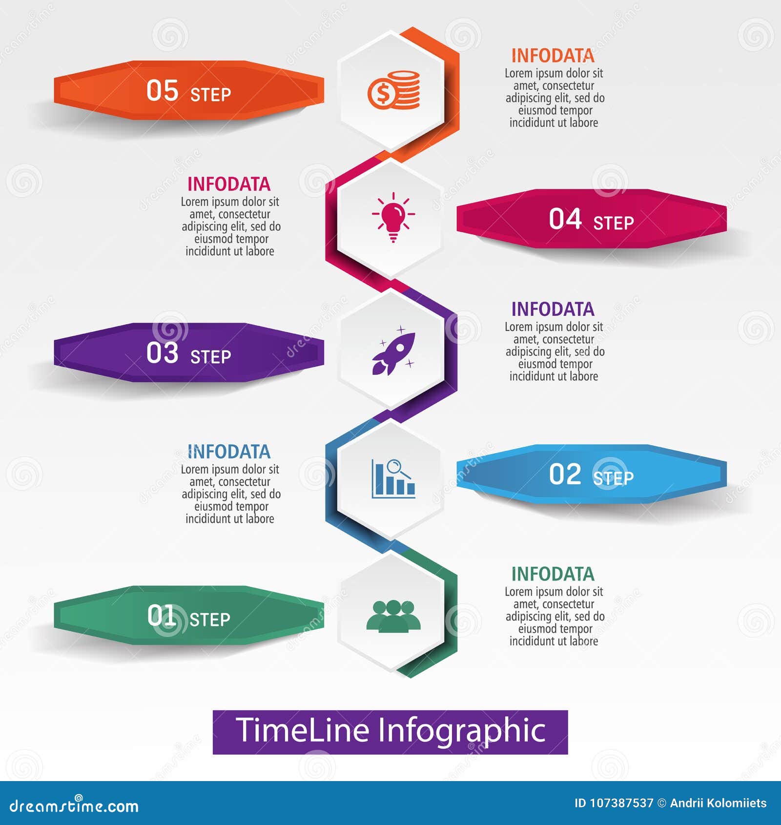 Abstract Timeline Infographics. Stock Vector - Illustration of line ...