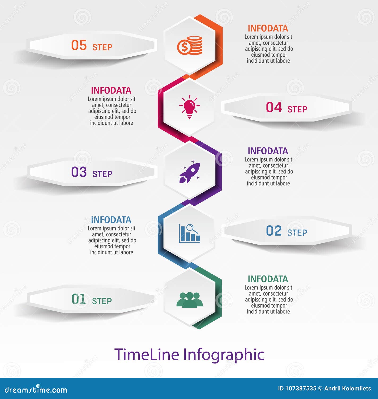 Abstract Timeline Infographics. Stock Vector - Illustration of layout ...