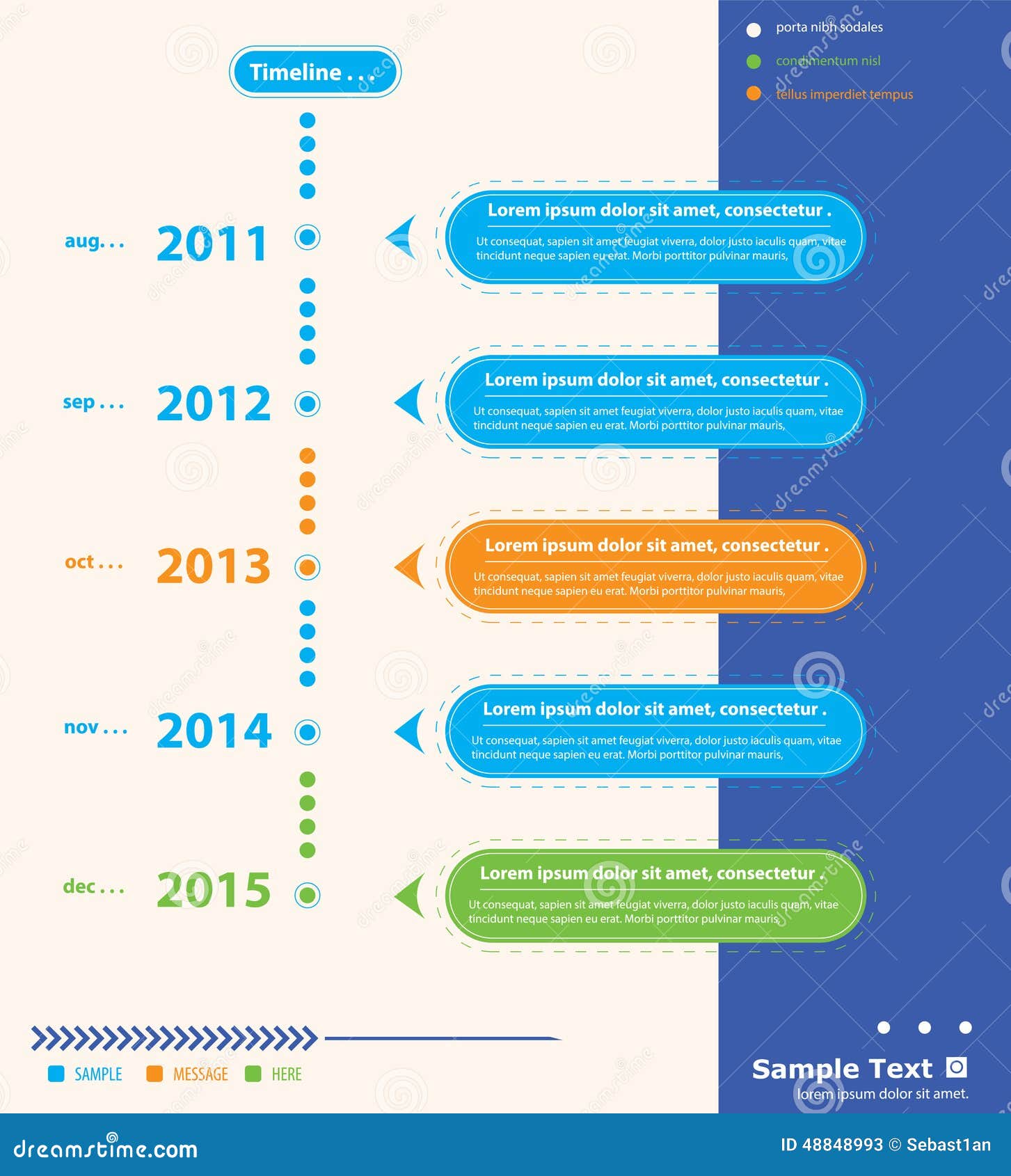 Abstract Timeline stock vector. Illustration of backdrop - 48848993