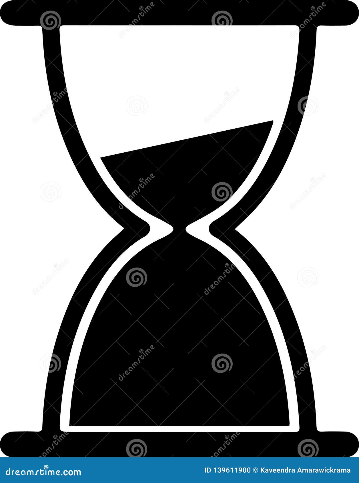 Abstract Timer Icon Illustration on White Stock Vector - Illustration ...