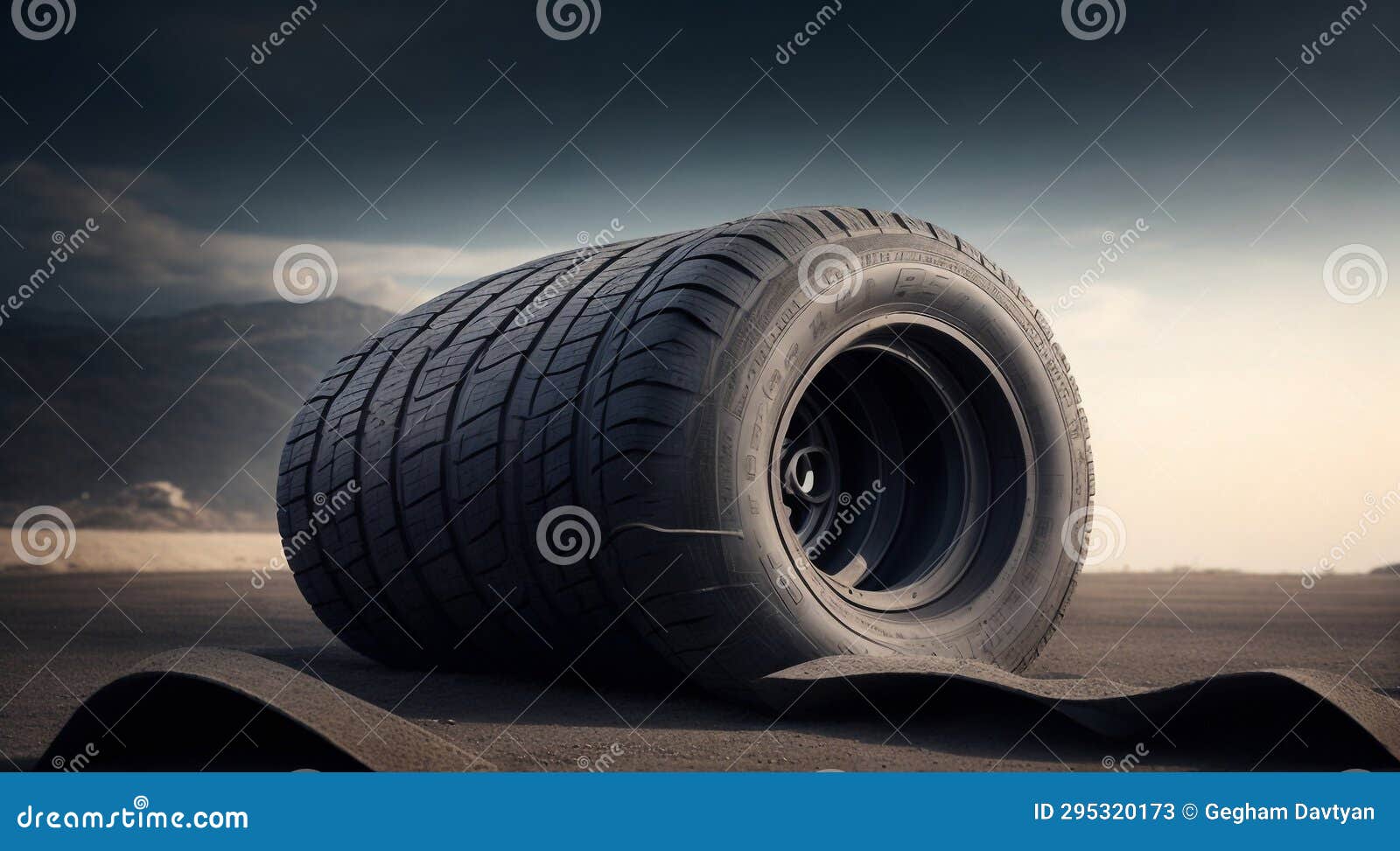 Abstract Tire Background, Graphic Designed Tires On Abstract Background ...