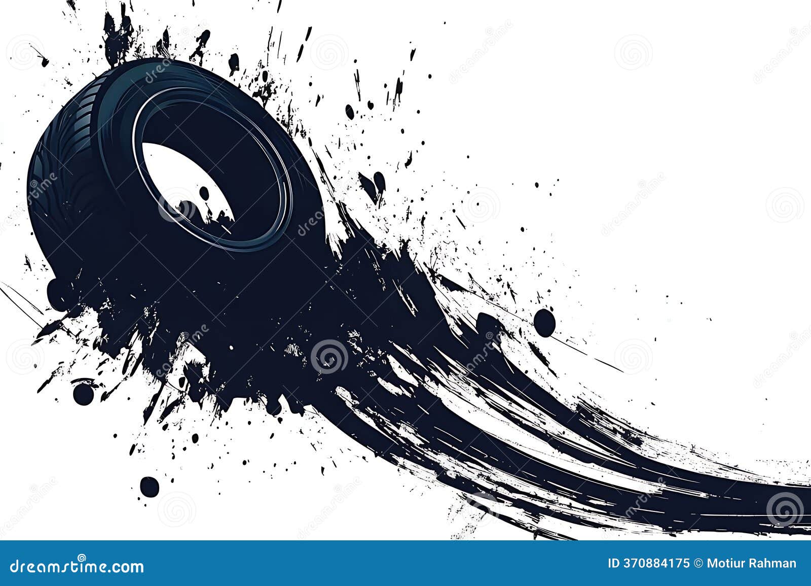 Abstract Tire Background, Graphic Designed Tires On Abstract Background ...