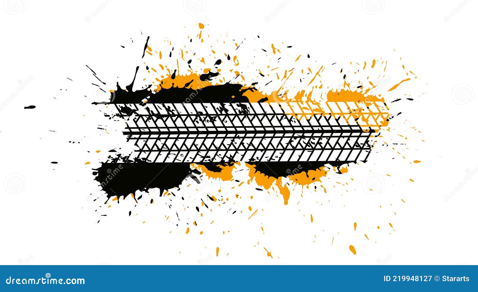 Abstract Tire Track Print Marks Background Design Cartoon Vector ...