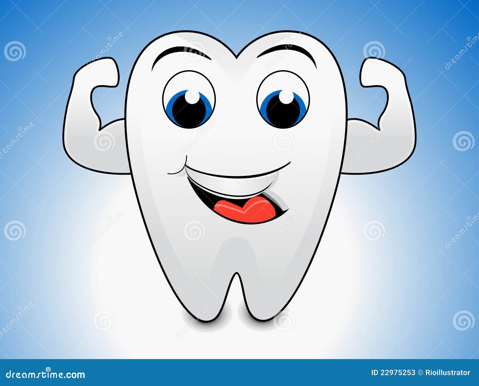 Abstract tooth cartoon stock vector. Illustration of care - 22975253