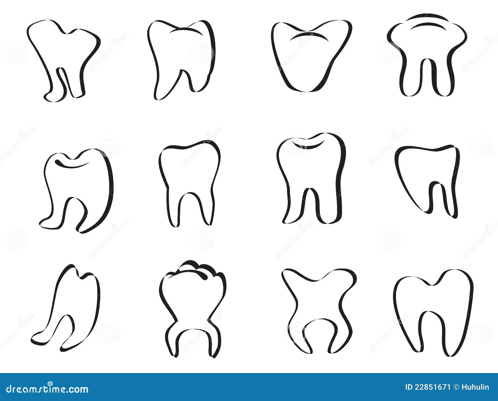 Abstract tooth icon stock vector. Illustration of dental - 22851671