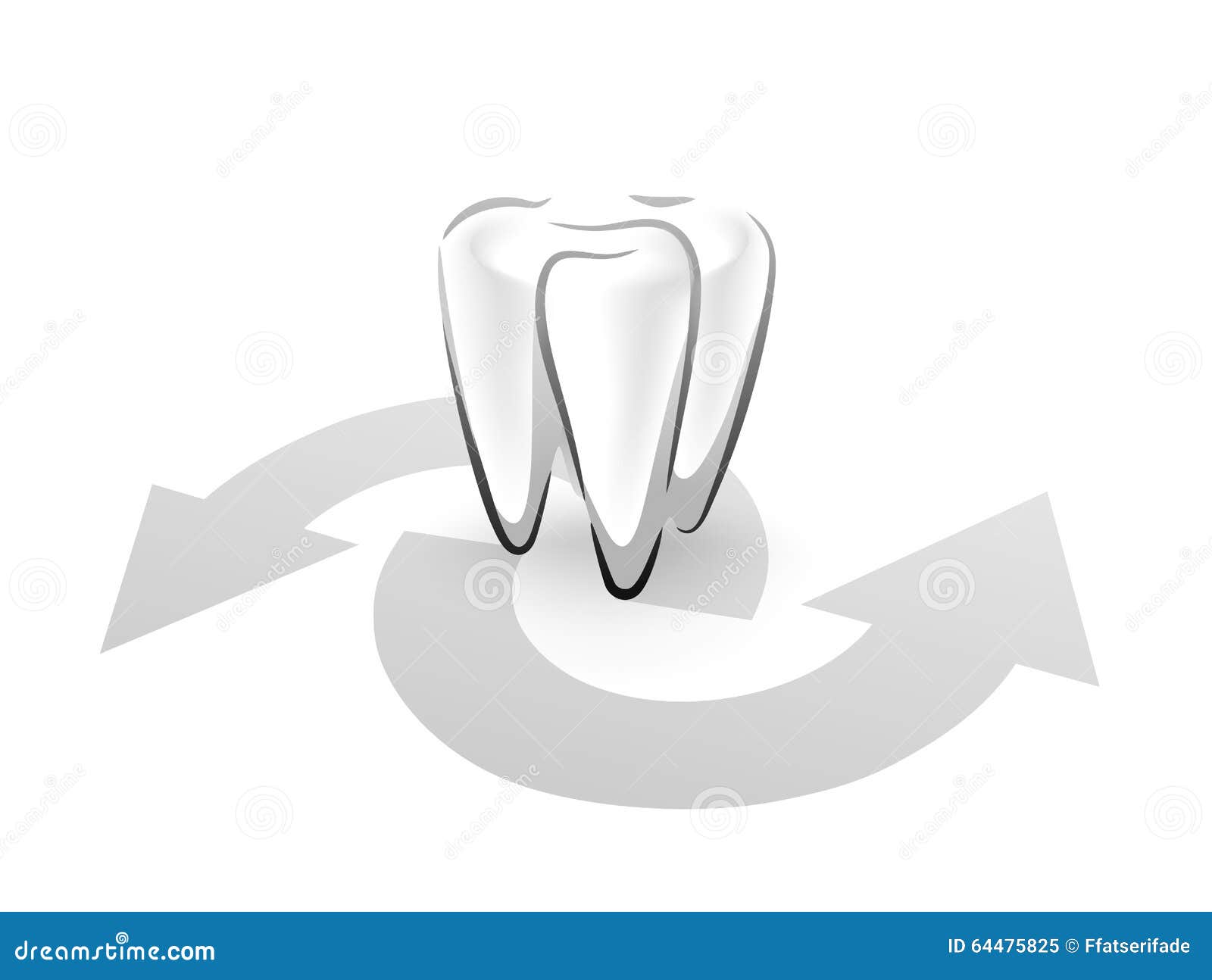 Abstract tooth symbol stock illustration. Illustration of design - 64475825