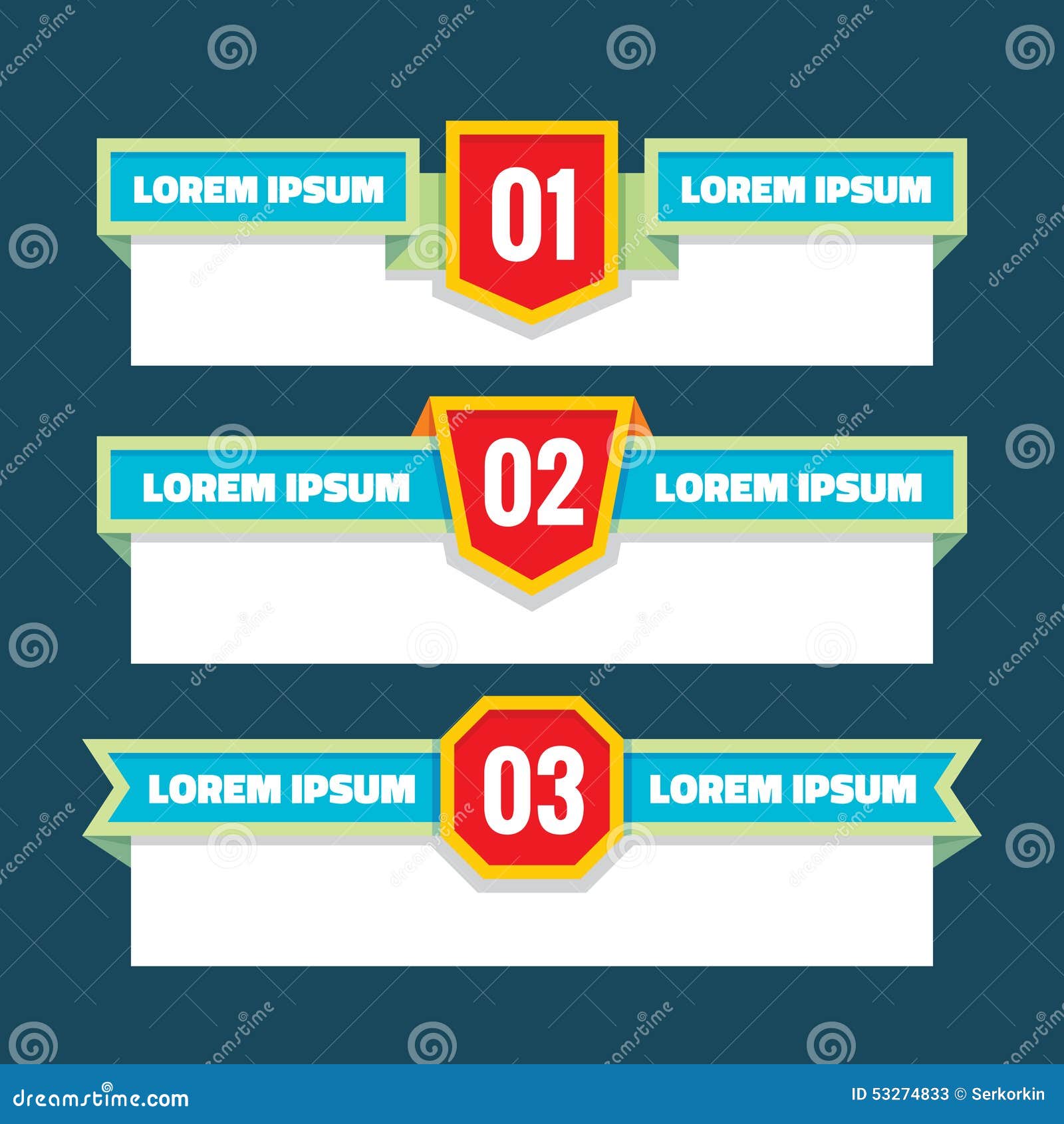 Abstract Top Titles for Document, Presentation, Banner, Layout Etc ...