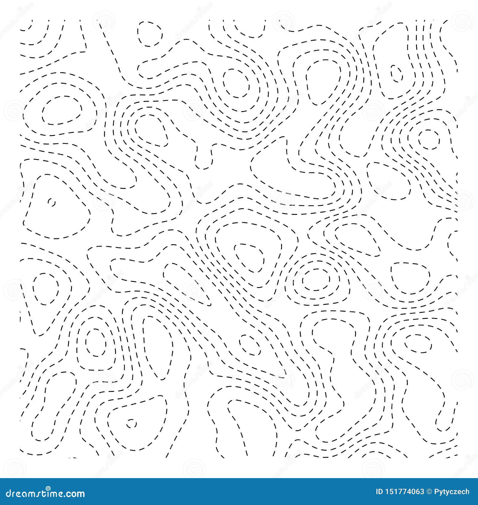 Topography Dashed Lines Stock Illustrations – 6 Topography Dashed Lines ...