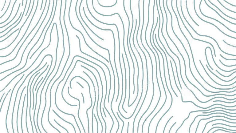 Abstract Topographic Contour Lines Background. Irregular Curved Lines ...