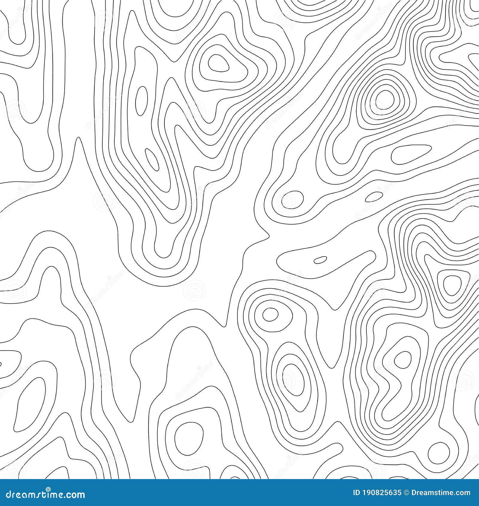 Abstract Topographic Contour Map Template. Abstract Composition of ...