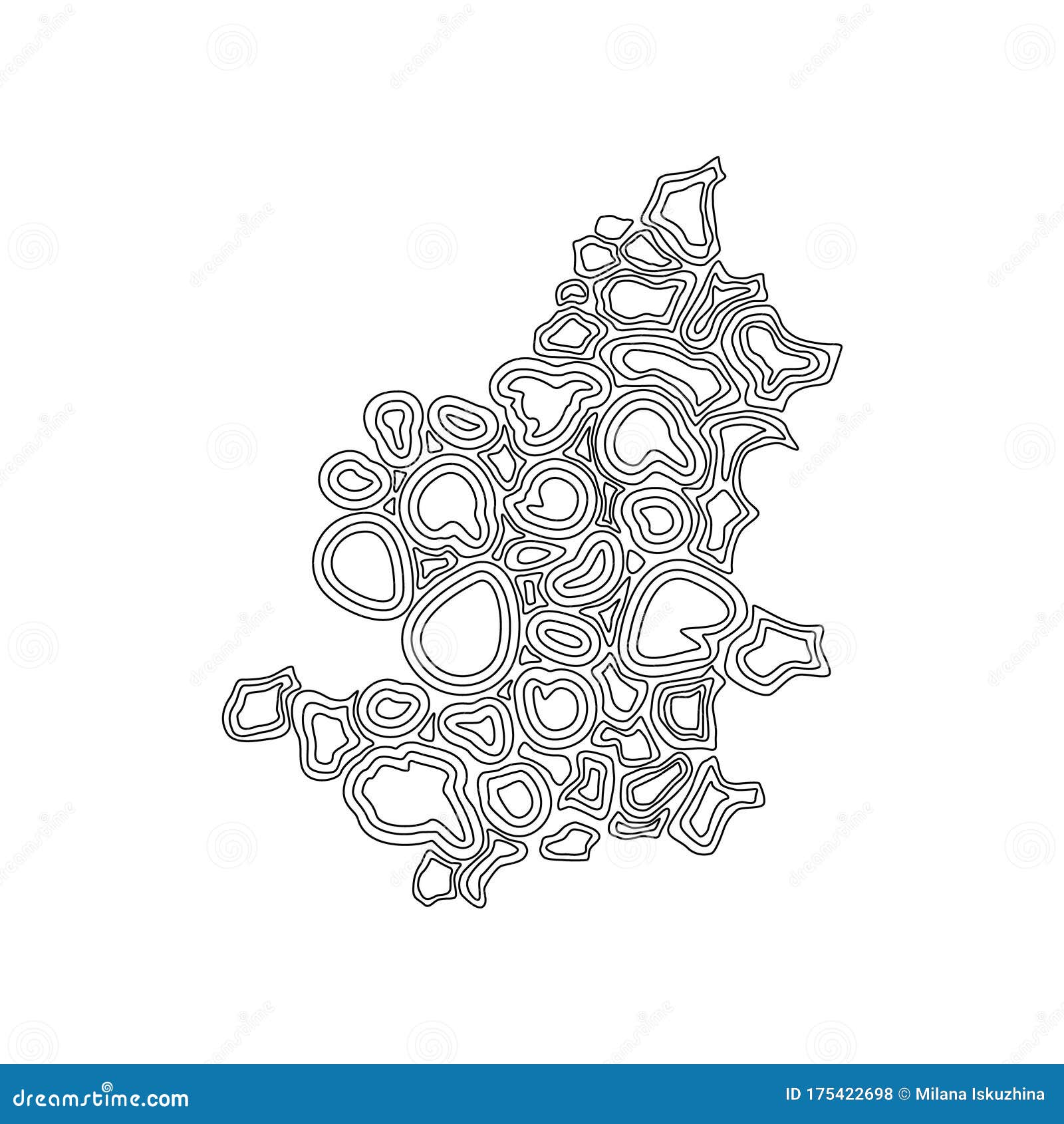Contour Map Template Stock Illustrations – 39,161 Contour Map Template ...