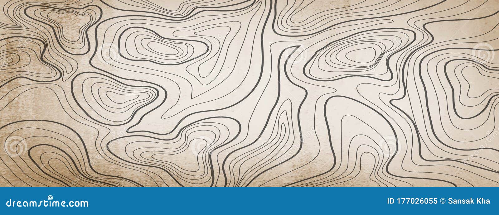 Abstract Topographic Map Background with Height Lines. Stock ...