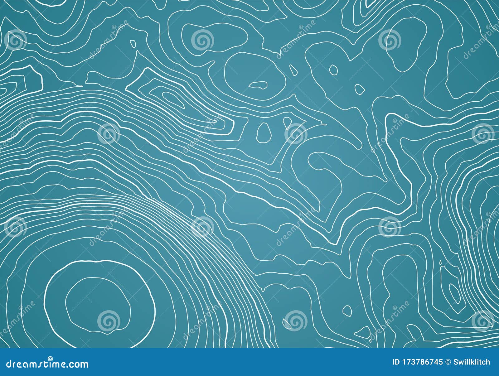 Abstract Topographic Map Background with Height Lines Stock Vector ...