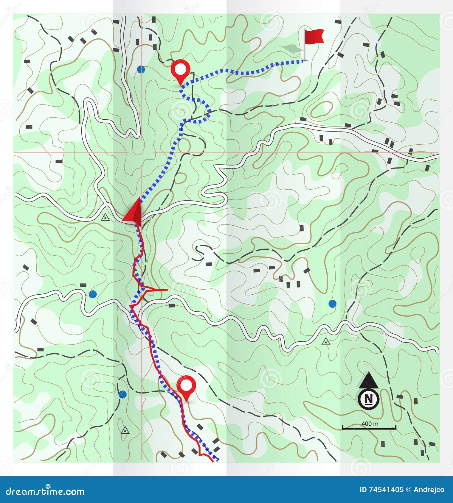 Abstract Topographic Map stock illustration. Illustration of vector ...