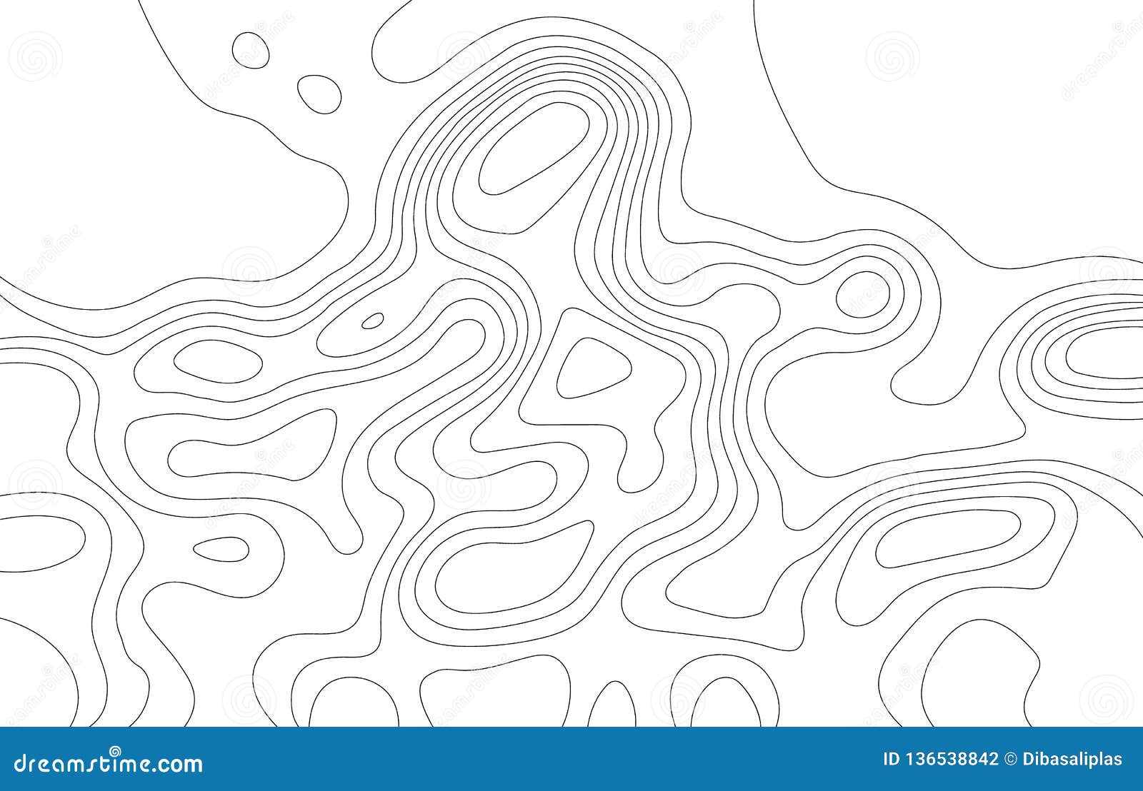 Abstract Topographic Map Lines . Stock Vector - Illustration of ...