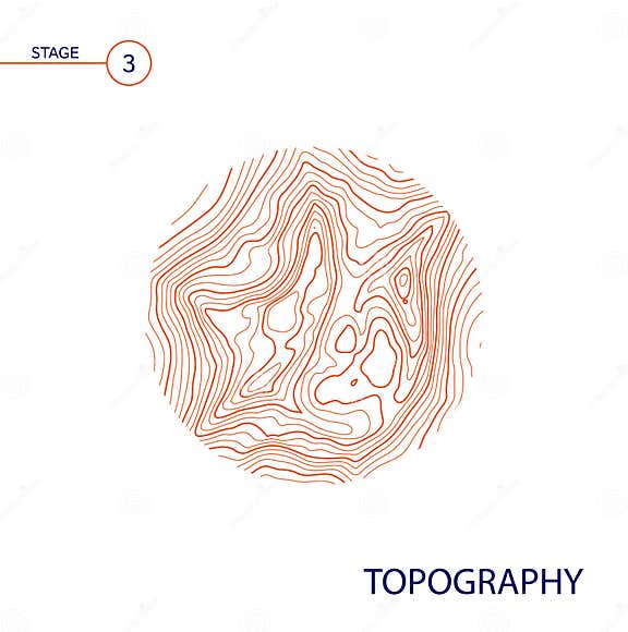 Vector topography map stock vector. Illustration of geography - 115250690