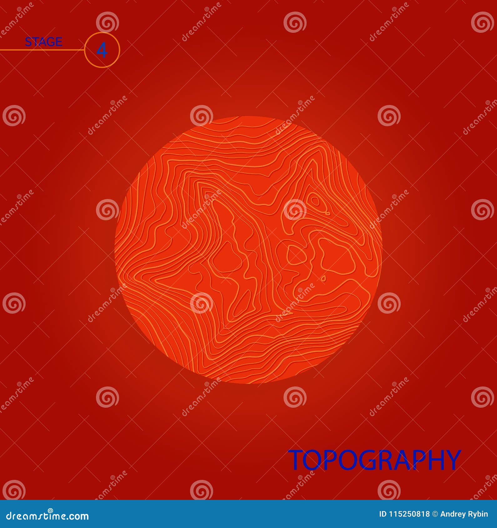 Vector topography map stock vector. Illustration of linear - 115250818