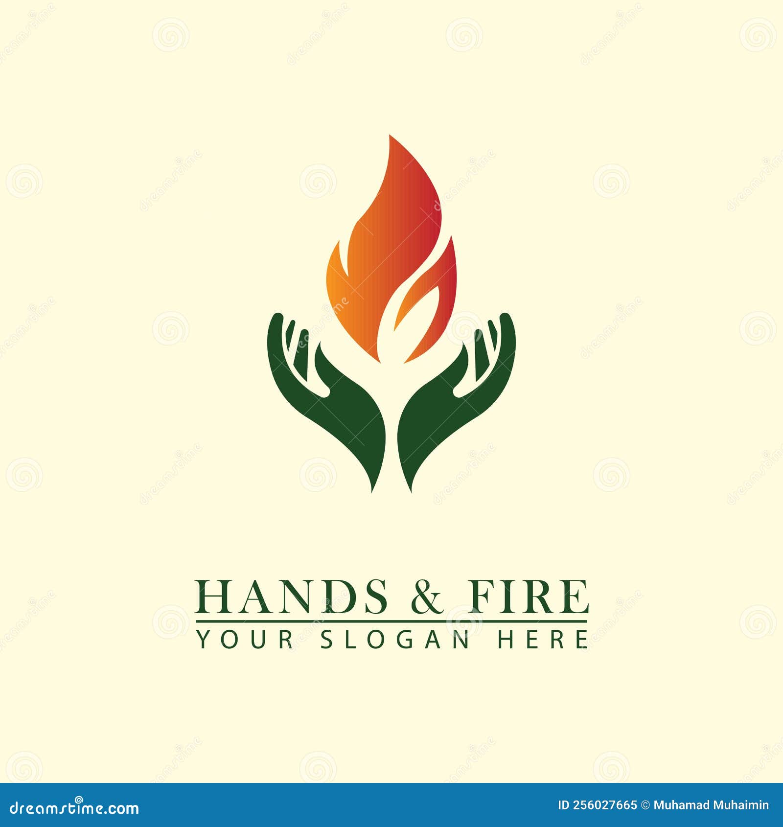 Abstract Torch Hand Logo Icon Stock Vector - Illustration of sign, hand ...