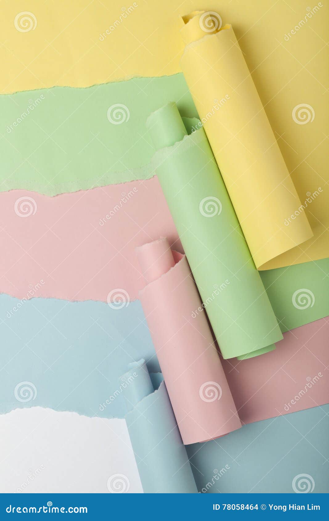 Abstract Torn Colored Paper Stock Photo - Image of abstract, unveil ...