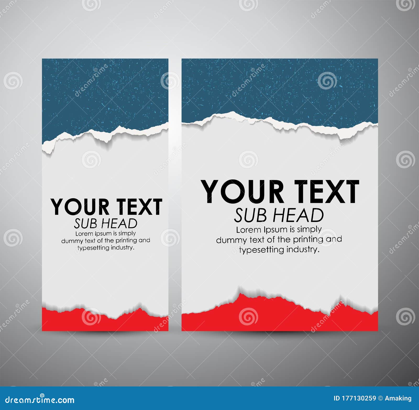 Abstract Torn Paper with Space. Graphic Resources Design Template Stock ...