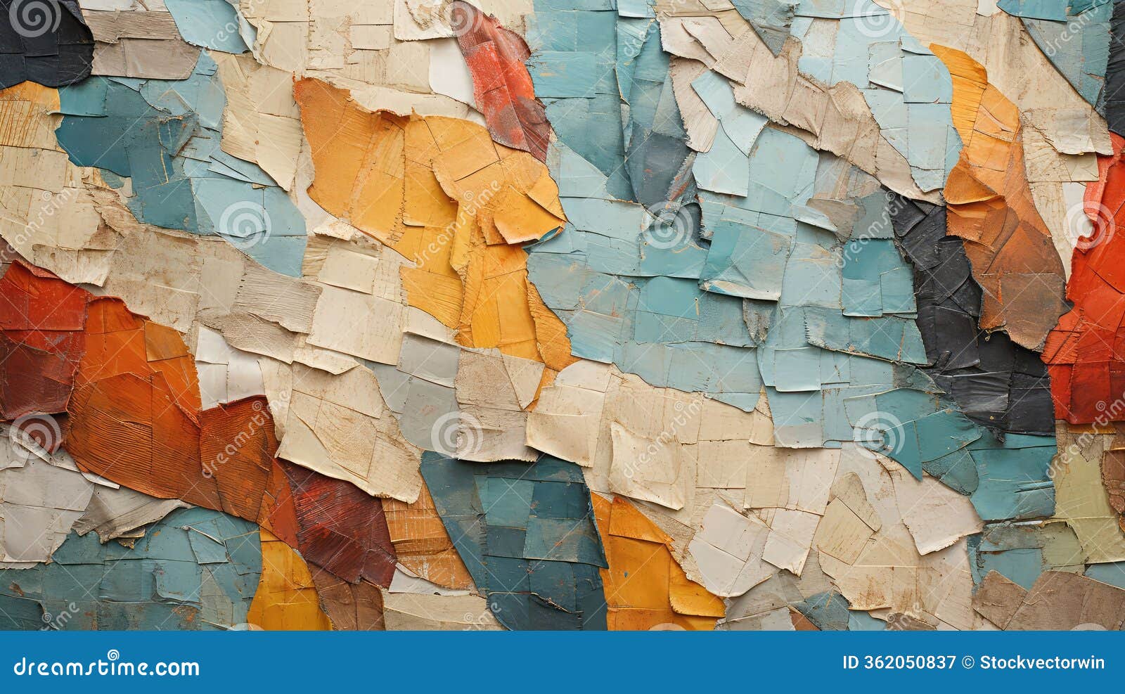 Abstract Torn Paper Texture Stock Illustration - Illustration of colors ...