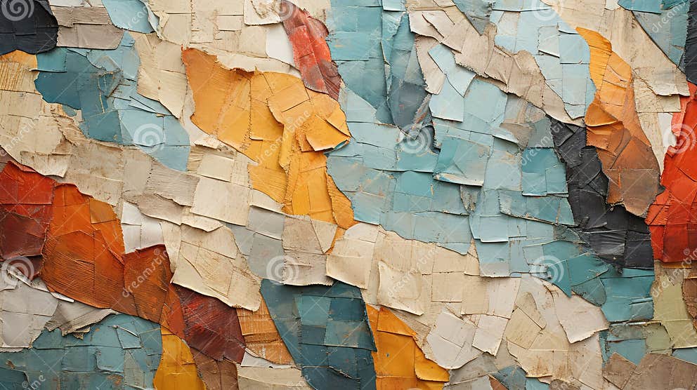 Abstract Torn Paper Texture Stock Illustration - Illustration of colors ...