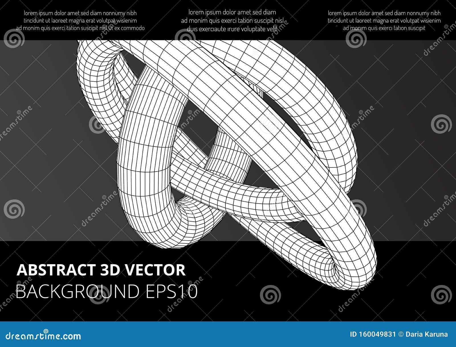 Abstract Toroidal Volumetric Figures. the Structure of Geometric Shapes ...