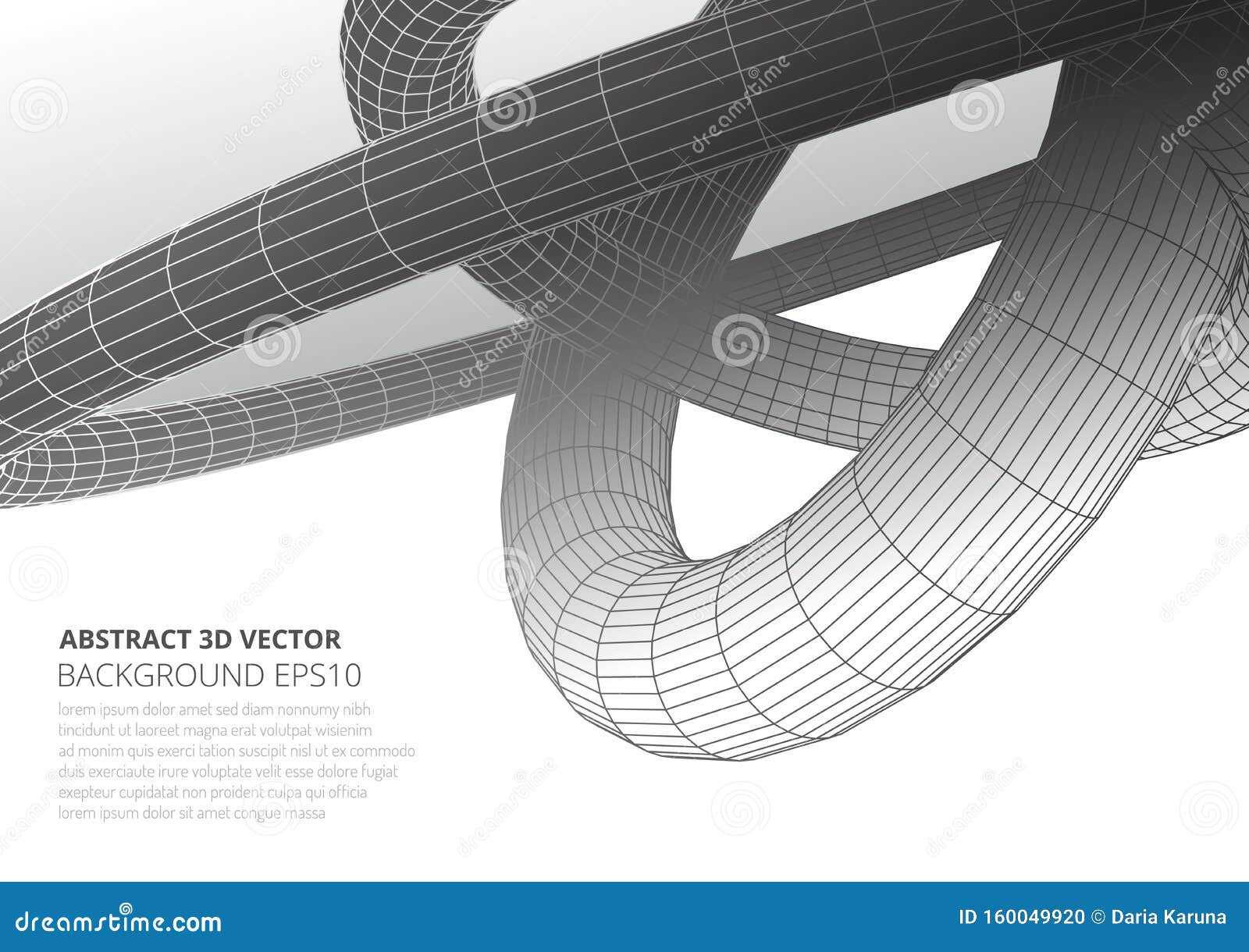Abstract Toroidal Volumetric Figures. the Structure of Geometric Shapes ...