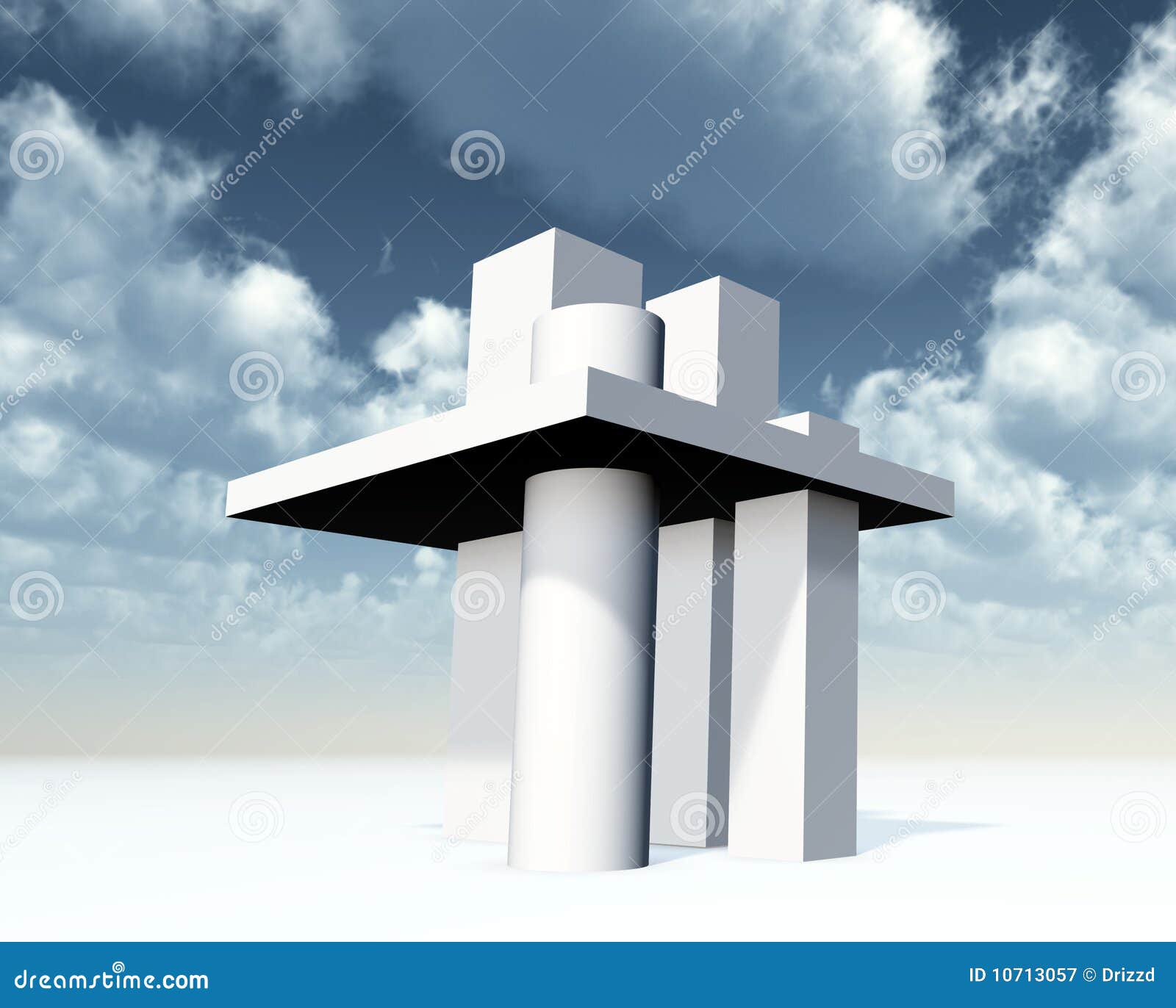 Abstract tower stock illustration. Illustration of body - 10713057