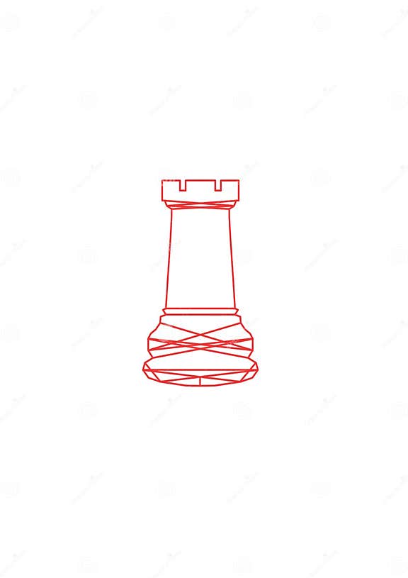 The Abstract Tower of Chess Stock Illustration - Illustration of ...