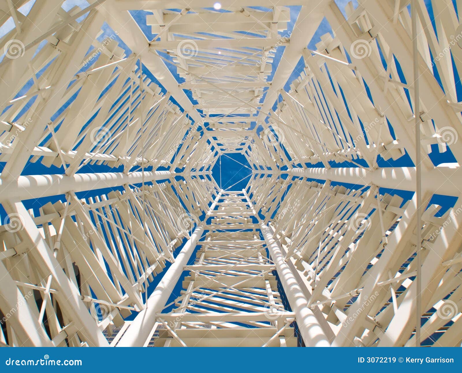 Abstract tower sculpture stock image. Image of opening - 3072219