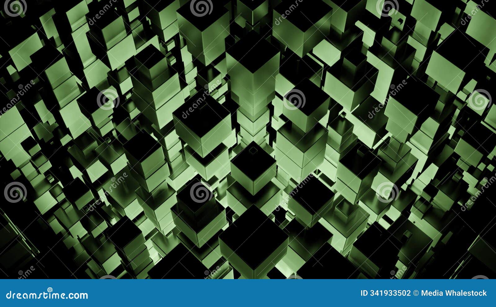 Abstract Towers of Cubes Moving Up and Down. Design. Construction of ...