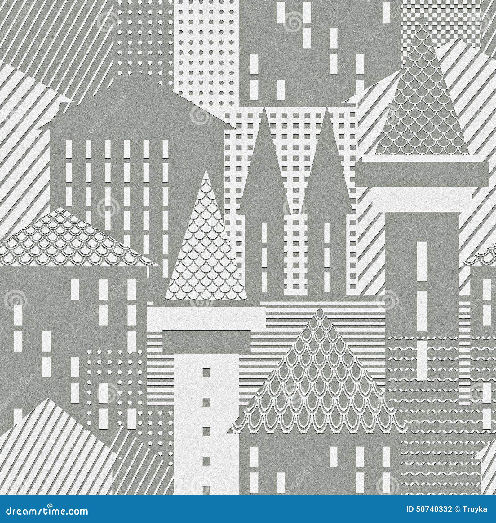 Abstract Town. Architectural Textured Background Stock Illustration ...