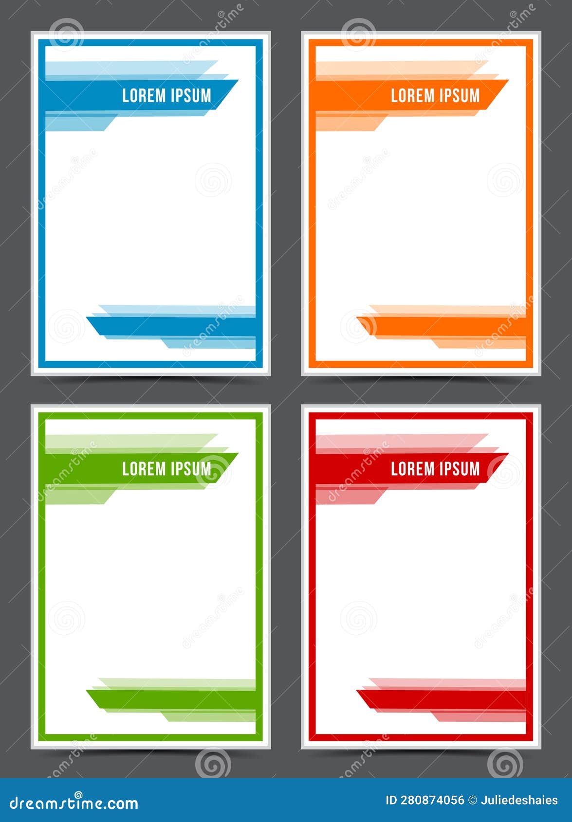Abstract Trading Card Frame Border Template Design Stock Vector ...