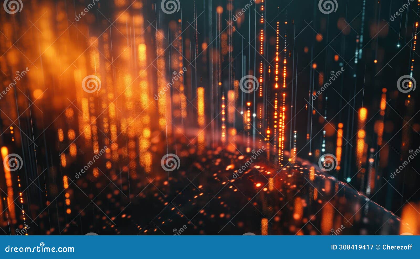 Abstract Trading Chart with Big Data Stock Image - Image of profit ...