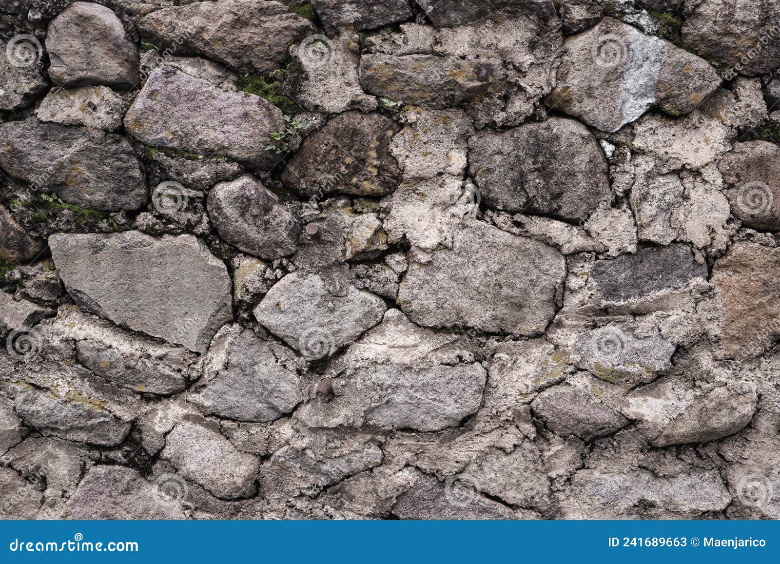 Abstract Traditional Stone Wall Pavement Texture Background. Bumpy ...