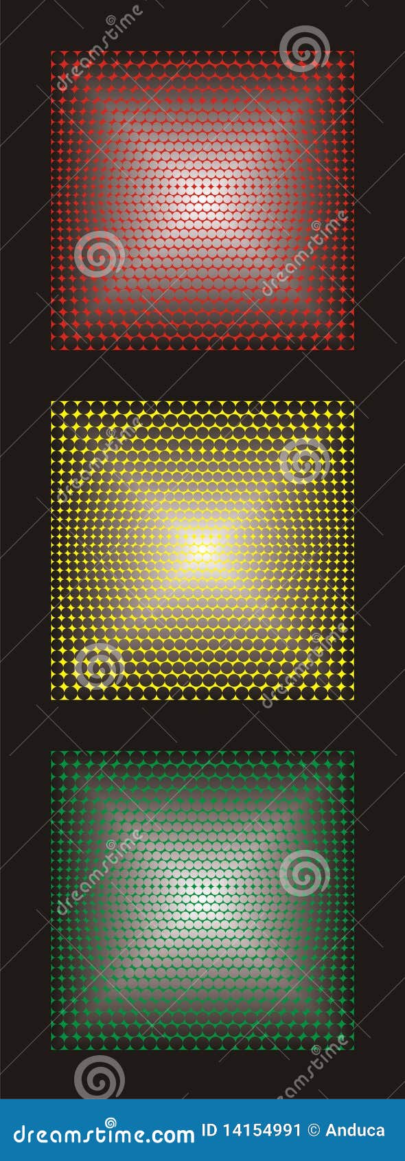 Abstract traffic light stock vector. Illustration of enter - 14154991