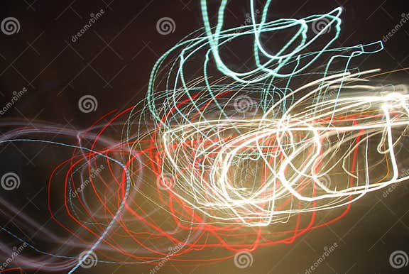 Abstract Traffic Light Effect Stock Image - Image of colorful ...