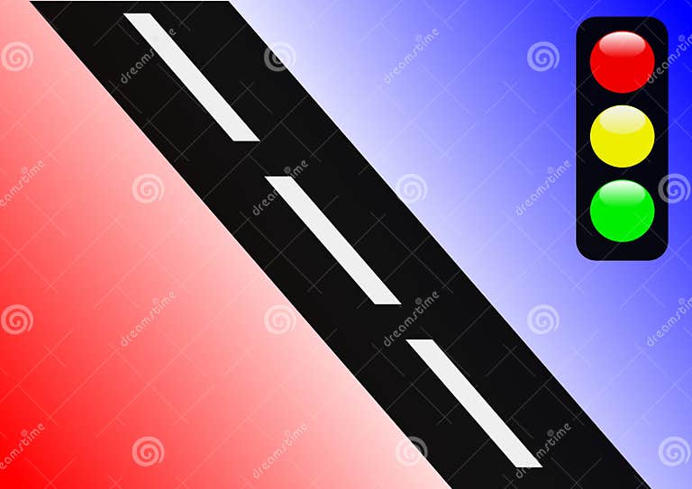 Abstract traffic signal stock illustration. Illustration of colorful ...