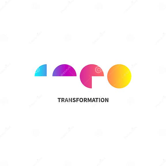Abstract Transformation Logo Stock Vector - Illustration of color ...