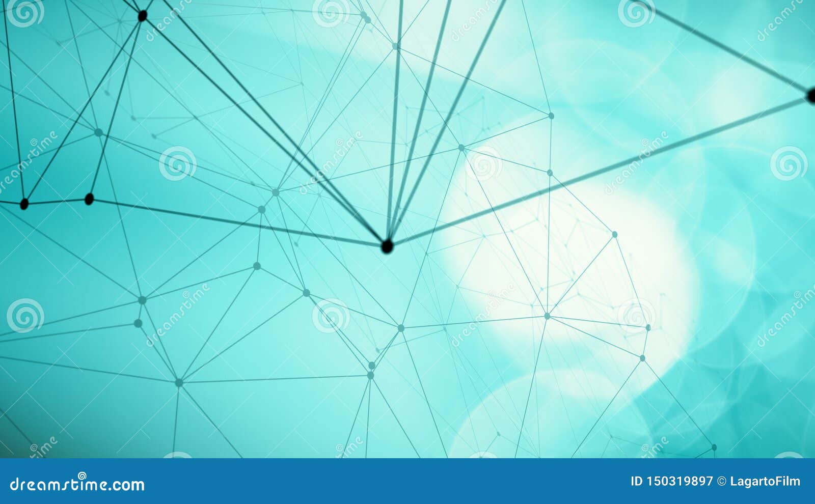 Abstract Transformation Triangles Digital Lines and Dots Stock ...