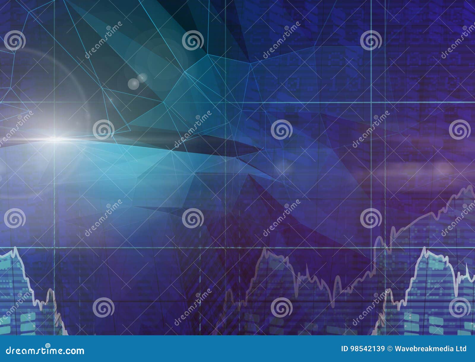 Abstract Transition with Polygons Waves Stock Illustration ...