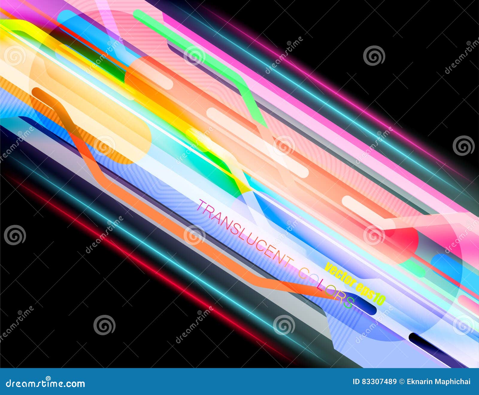 Abstract Translucent Colors Shape Scene Stock Vector - Illustration of ...
