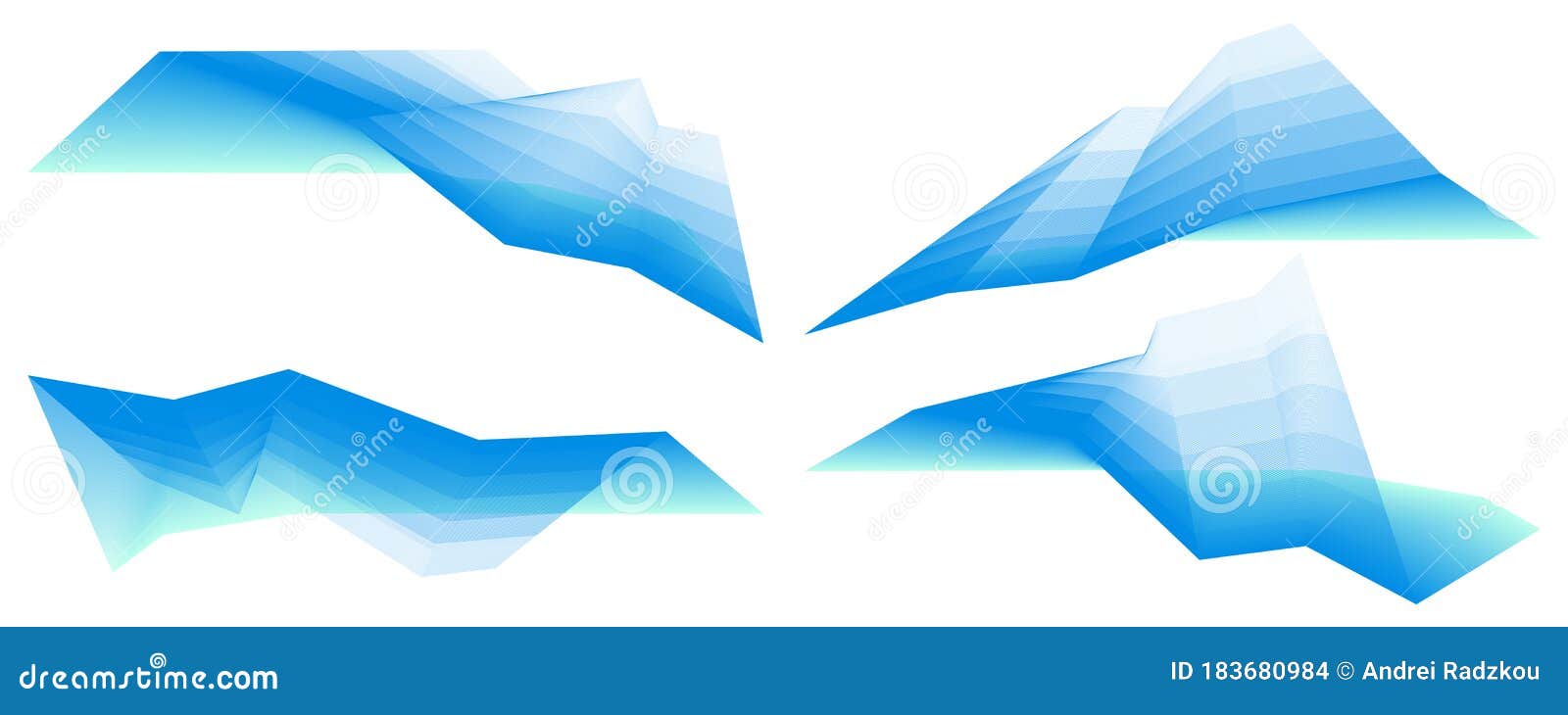 Abstract Translucent Geometric Shapes With Acute Angles Vector ...