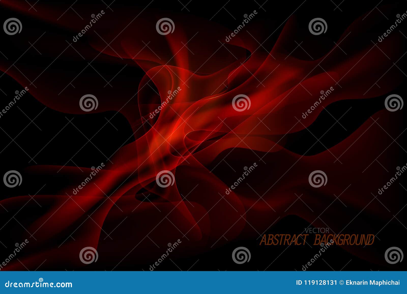 Abstract Translucent Red Color on Black Stock Vector - Illustration of ...