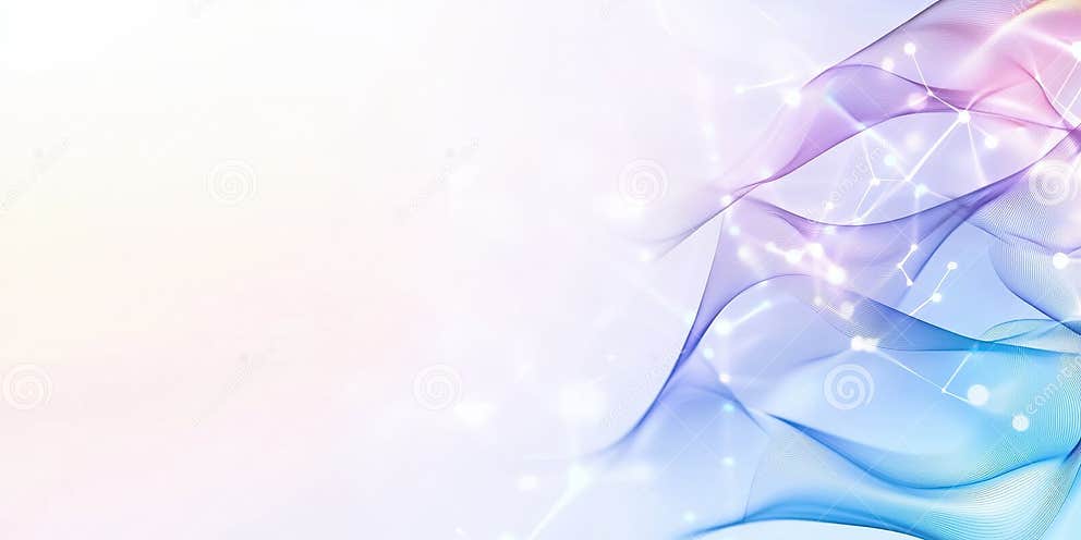 Abstract Translucent Waves of Blue and Pink with a Mesh Pattern and ...