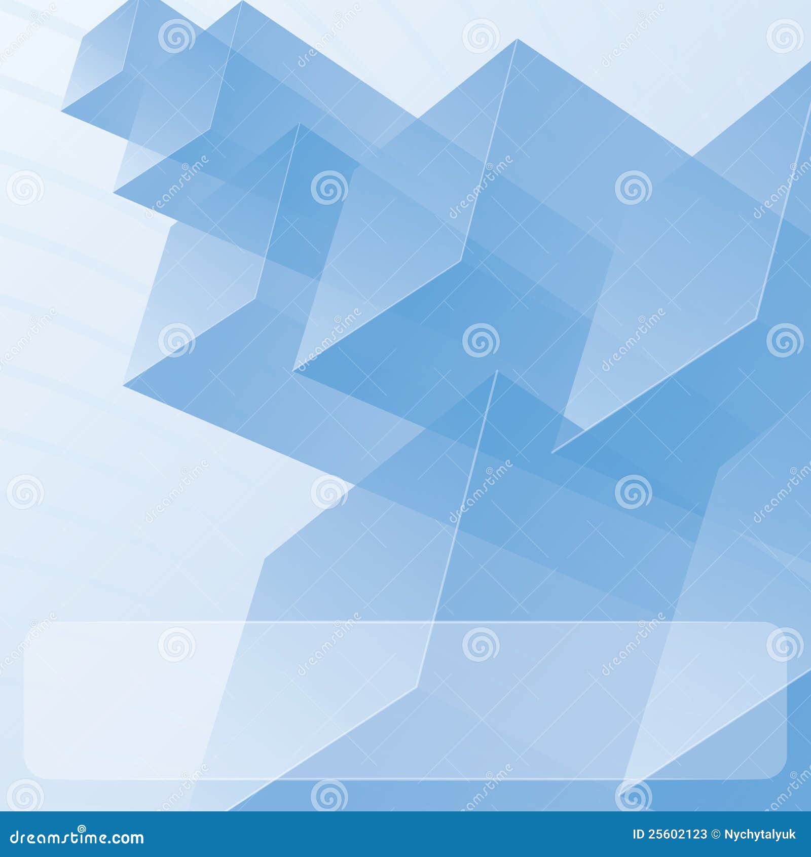 Abstract Transparent Blue Modules Stock Vector - Illustration of ...