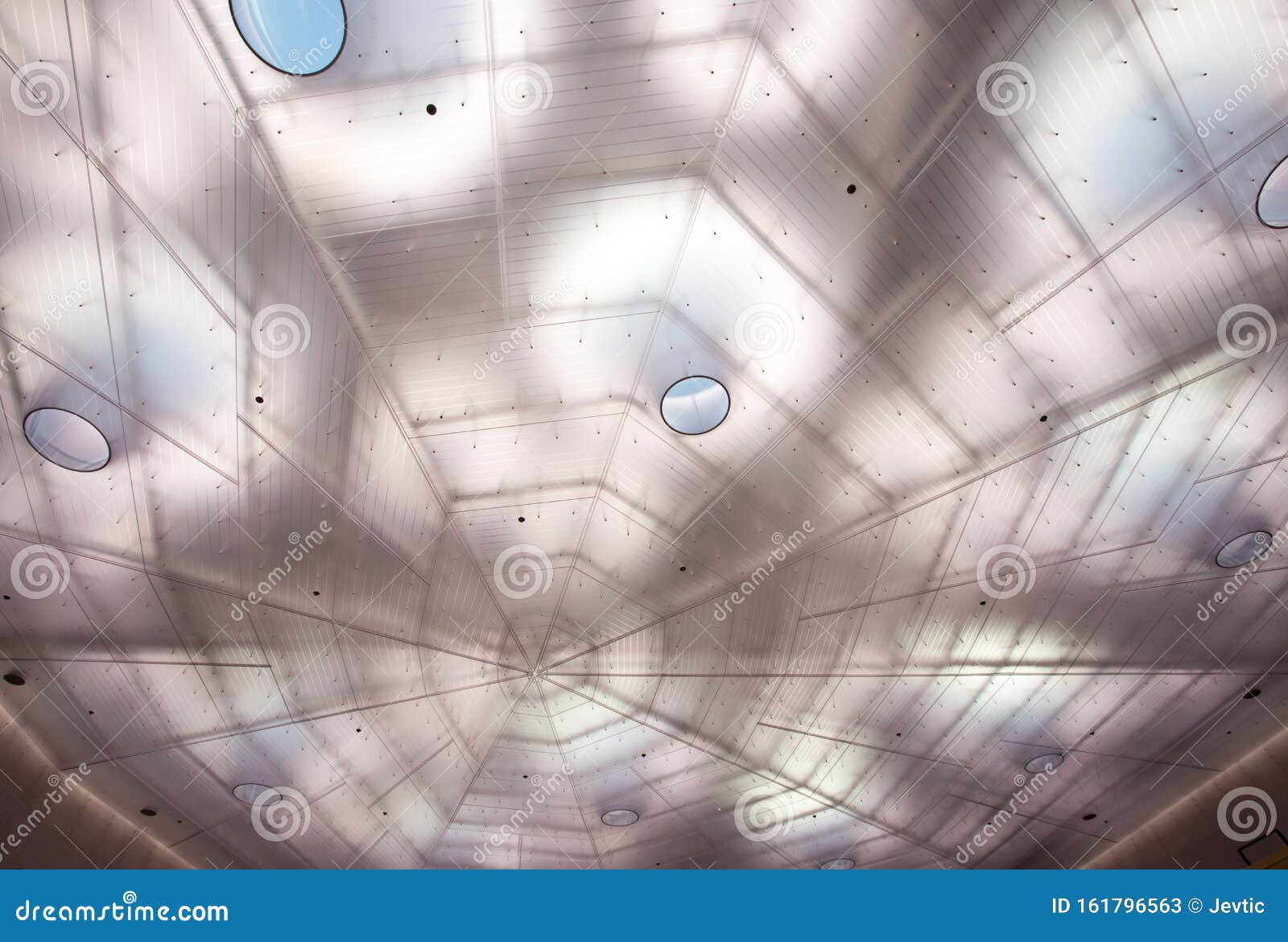 Spider web shaped ceiling stock image. Image of construction - 161796563