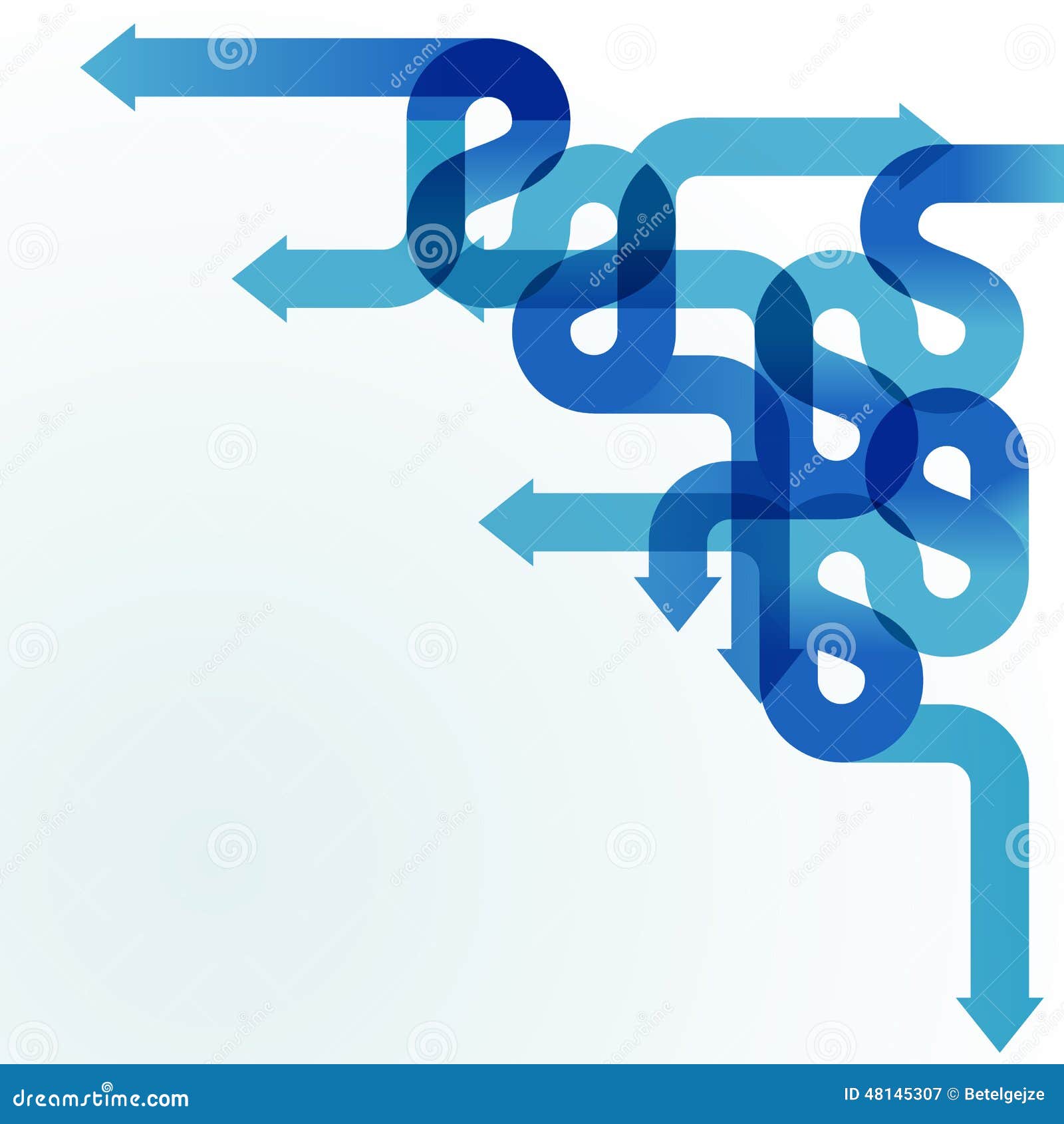 Abstract Transparent Looped Arrows. Vector Background Template Stock ...