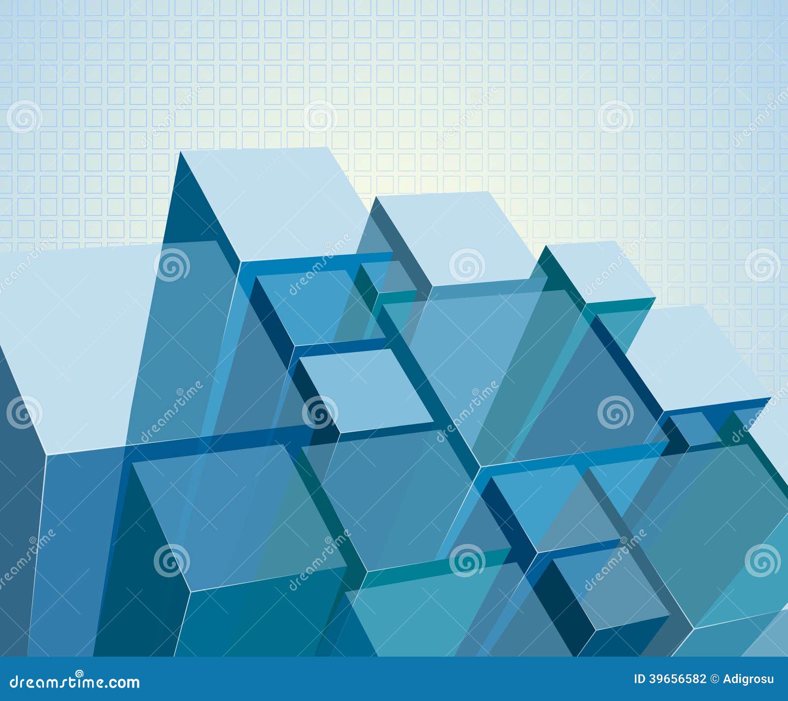 Abstract Transparent Modules Stock Vector - Illustration of hitech ...